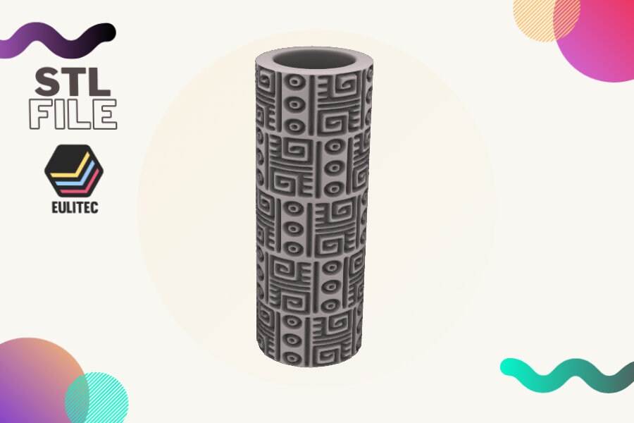 Polymer Clay / Aztec Texture Roller/digital STL File - Etsy