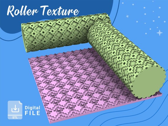 Roller Texture Polymer Clay /culture Ethnique/ Digital STL - Etsy