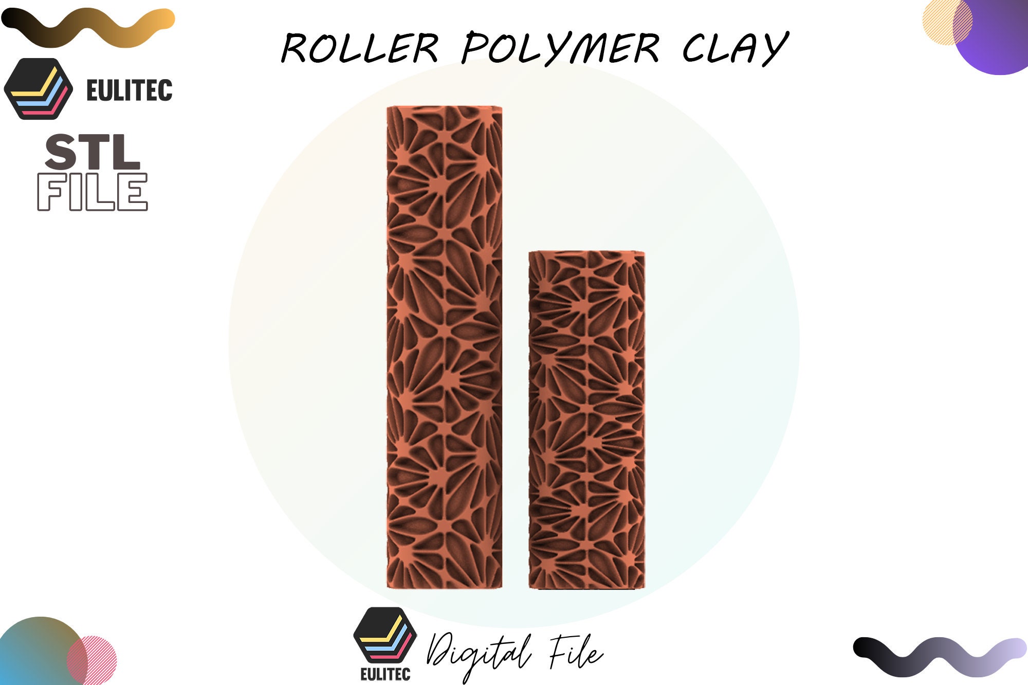 Polymer Clay /hand Roller TRIANGULAR LEAF Shape/ Digital STL - Etsy
