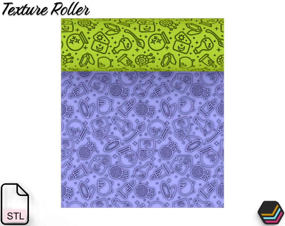Texture Roller Polymer Clay / Esotericism Magic Ritual and Occultism ...