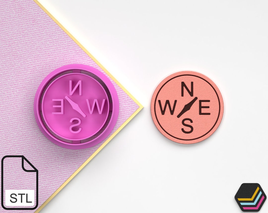 Digital .STL Polymer Clay Cutter Road Compass *5 Size 3 Version Cut ...