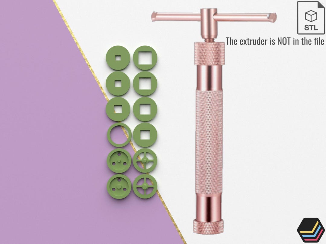 Extruder Discs Square - Digital STL Files for 3D Printing | Fondant ...