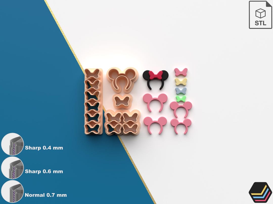 Mousy Polymer Clay Cutter | Mousy Headband | General | STL File for 3D ...