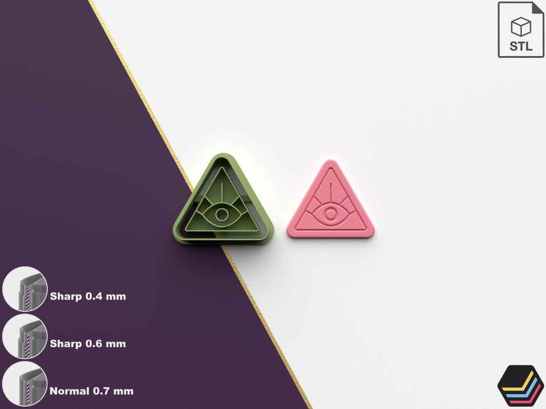 Polymer Clay Cutter Devil Eye *7 Size *3 Cut Version | Mystic Cutters ...