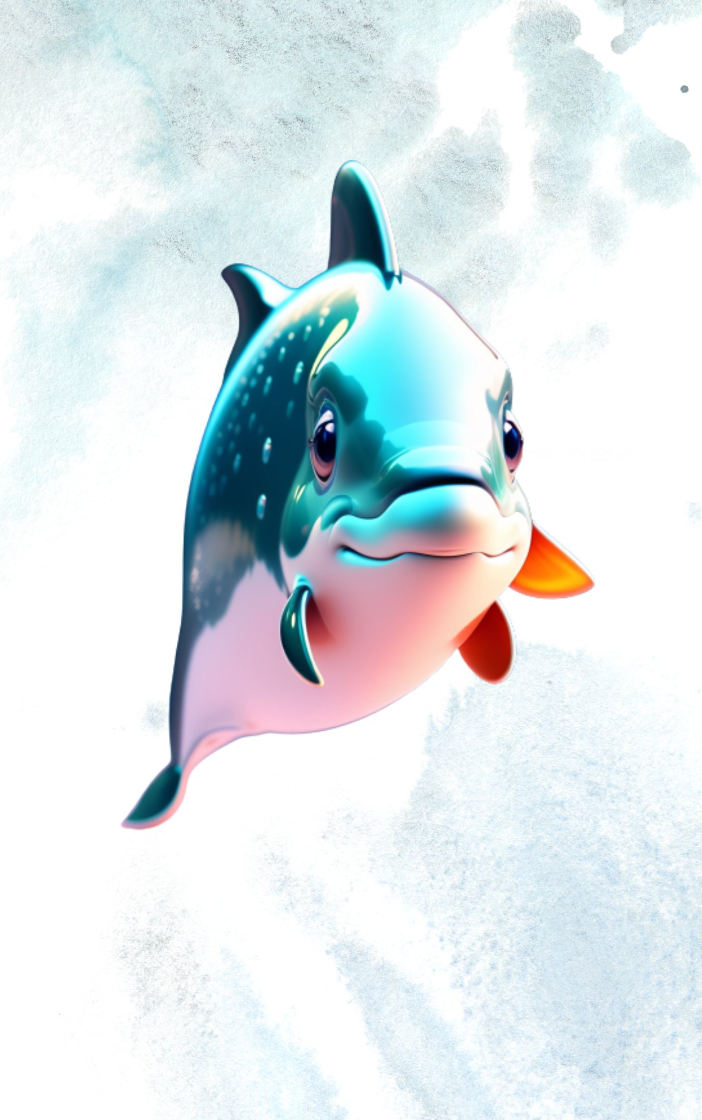 Sea Animals Clipart.cute Water Animals PNG. Aquatic Nursery Wall Art ...