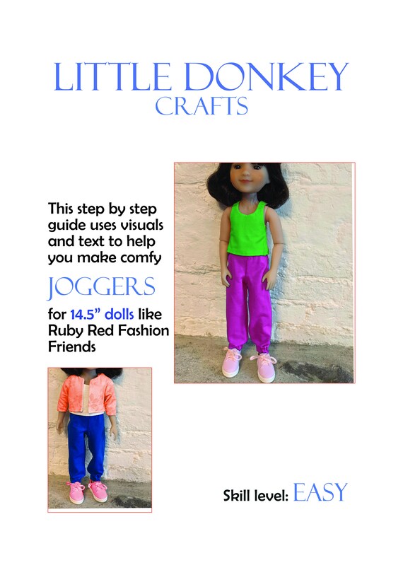Easy pdf sewing pattern for Comfy Pants or Joggers for | Etsy