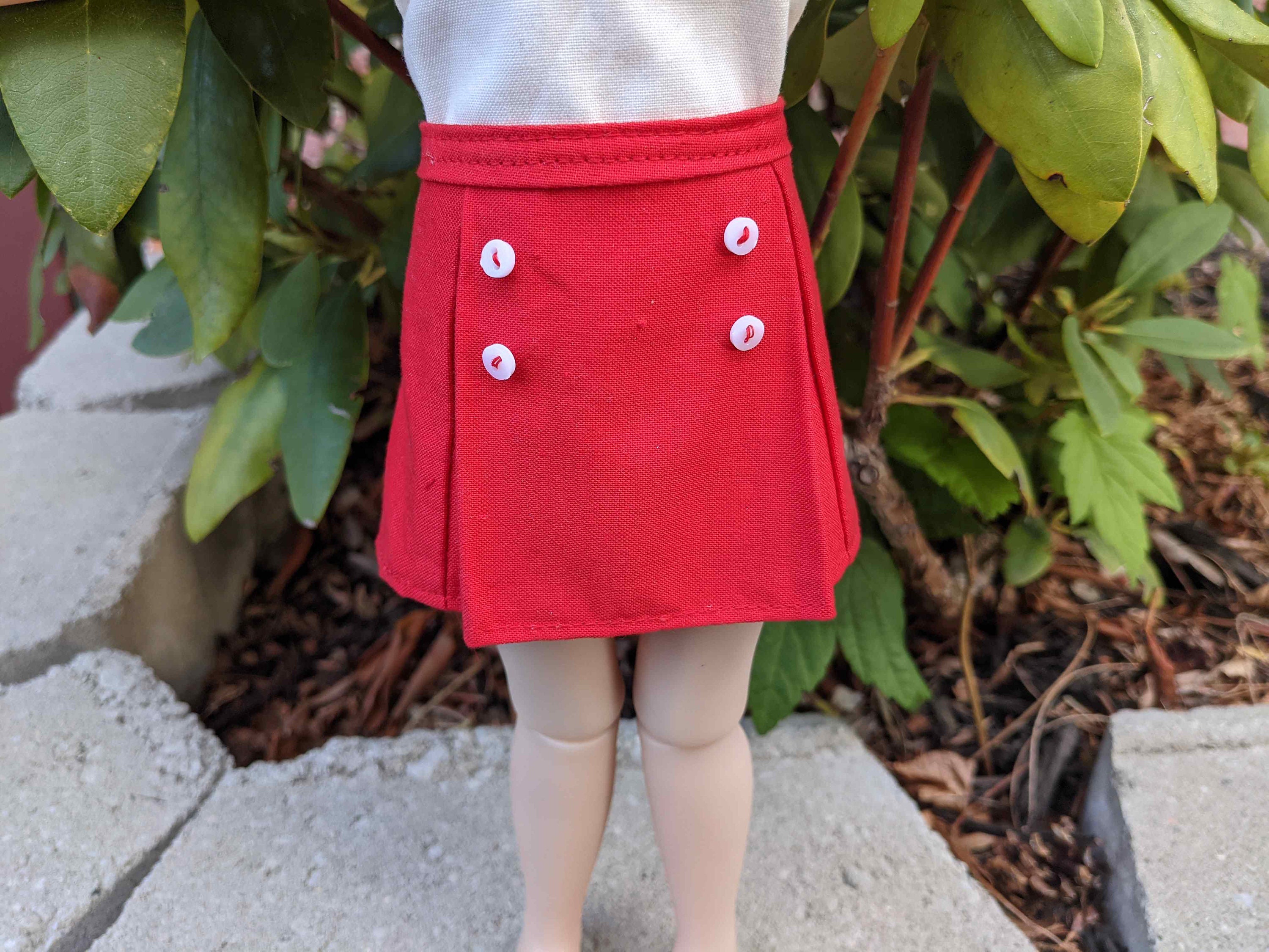 Easy Pdf Sewing Pattern for Cute Skirt for 12 Doll Like | Etsy