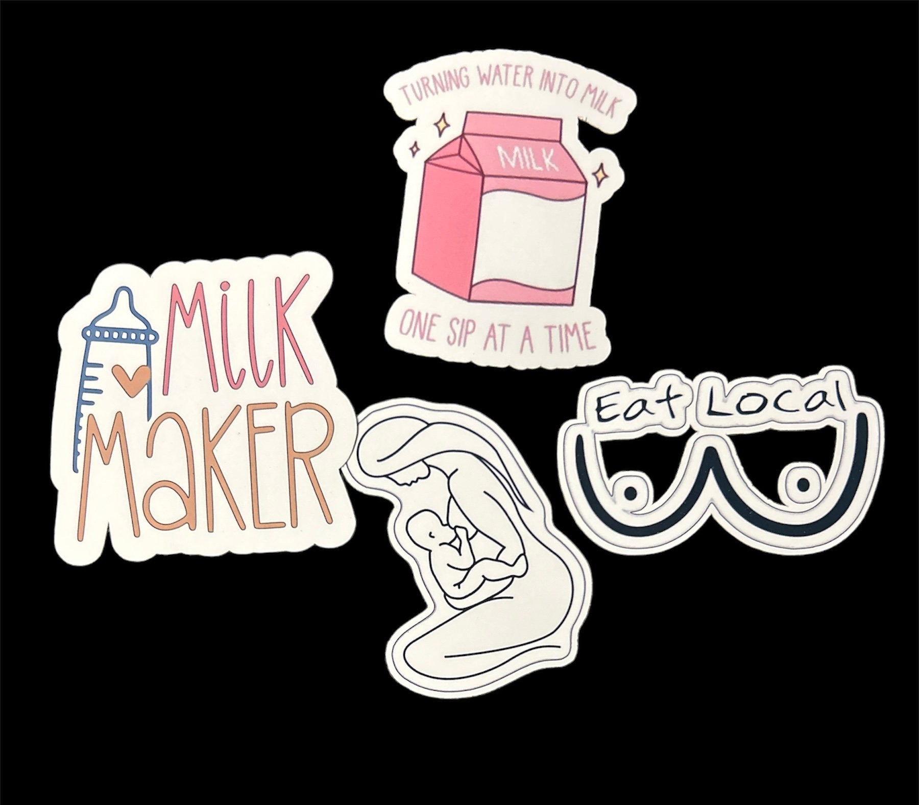 Breastfeeding Proud Stickers - Set of 5 - Etsy