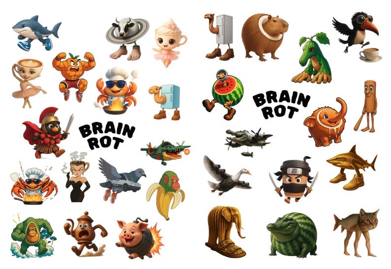 Brainrot Stickers - Etsy