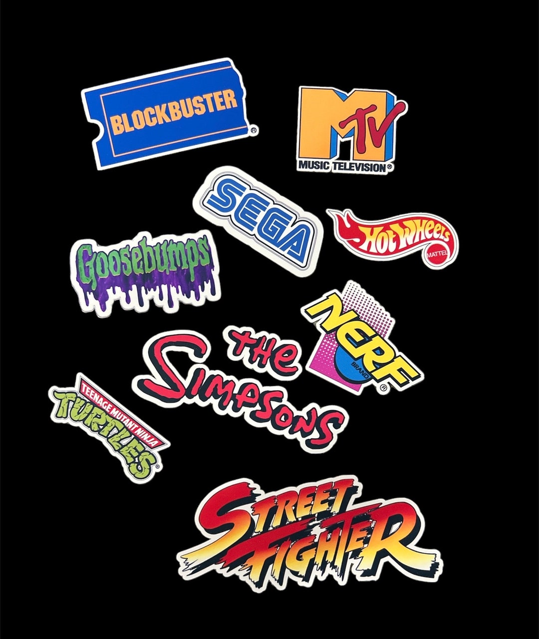 90s Stickers Set of 5 - Etsy