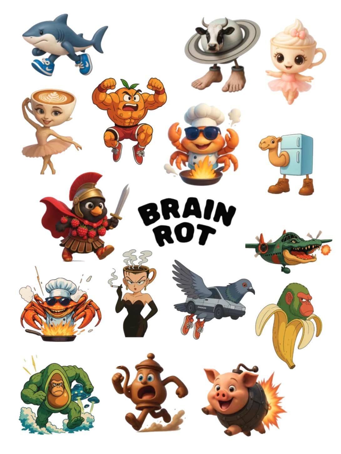 Brainrot Stickers - Etsy