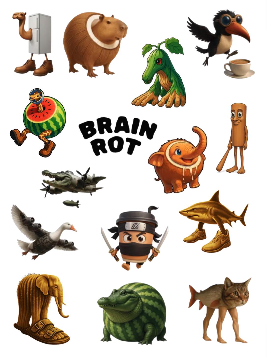 Brainrot Stickers - Etsy