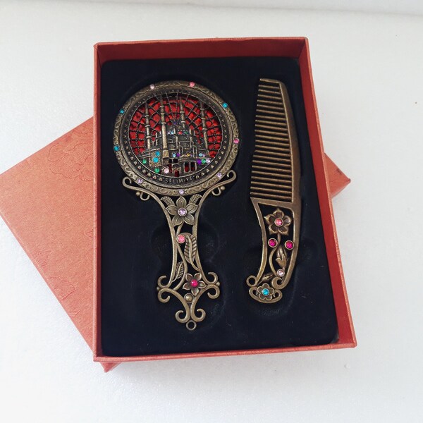 Brush Comb Mirror - Etsy