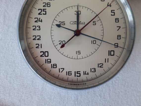 Vintage Russian Slava Mechanical Stopwatch Rare 3 But… - Gem