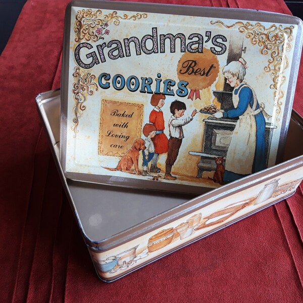 Large Tin Box - Etsy