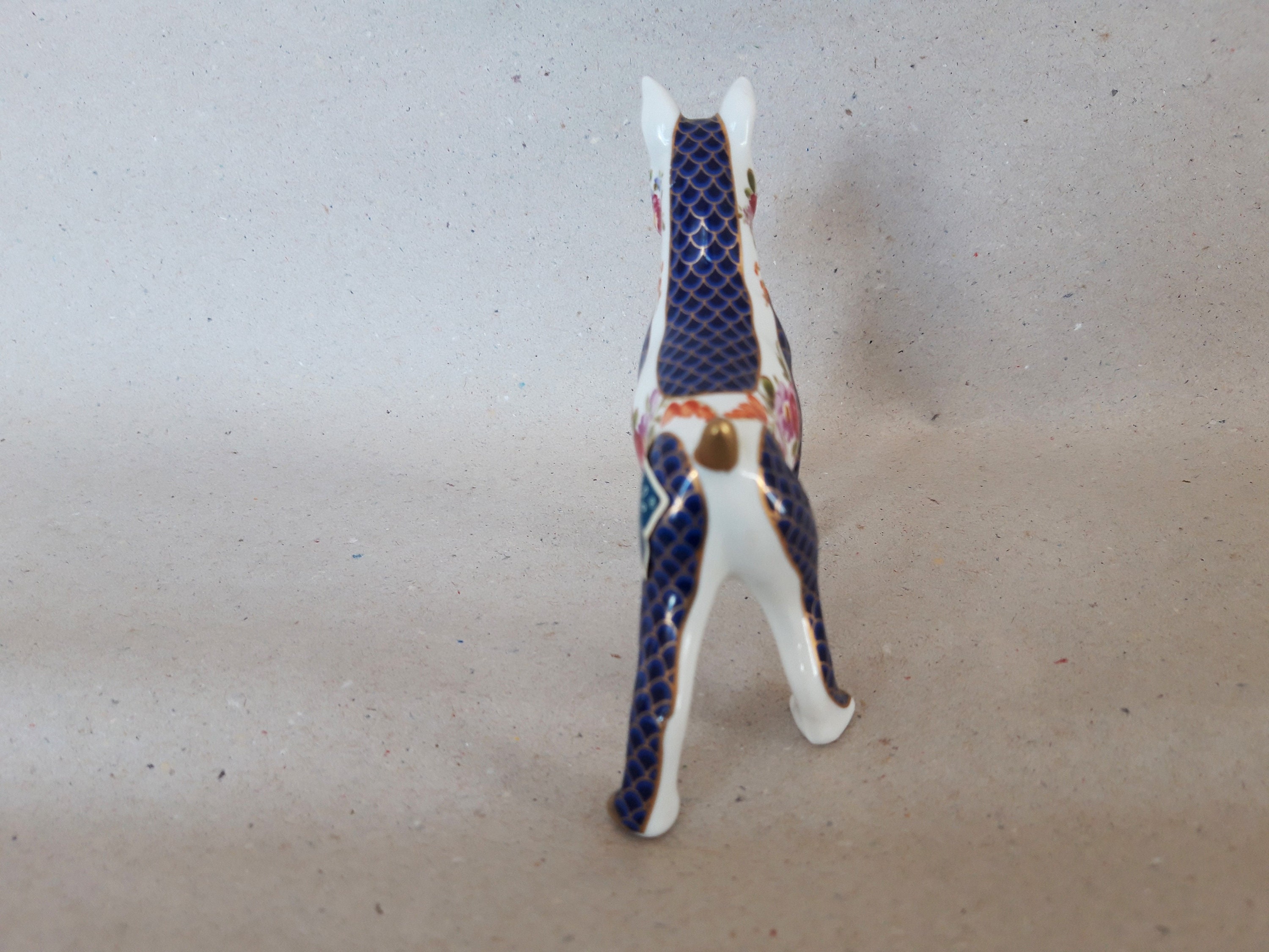 Vintage Porcelain Dog Hand Painted Porcelain Dog Ceramic Painted Dog ...