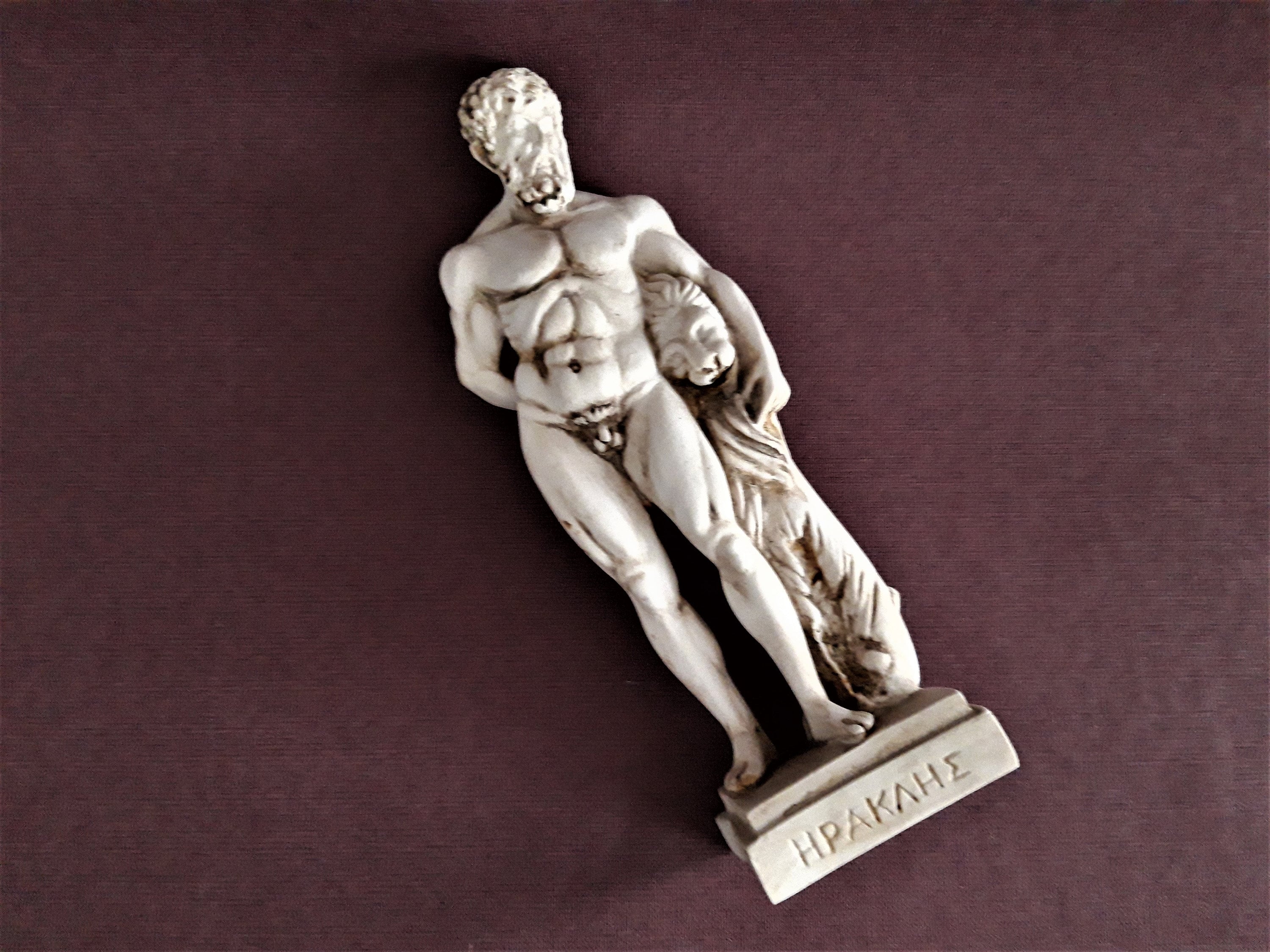 Vintage Statue of Hercules a Sculpture of an Ancient Greek - Etsy