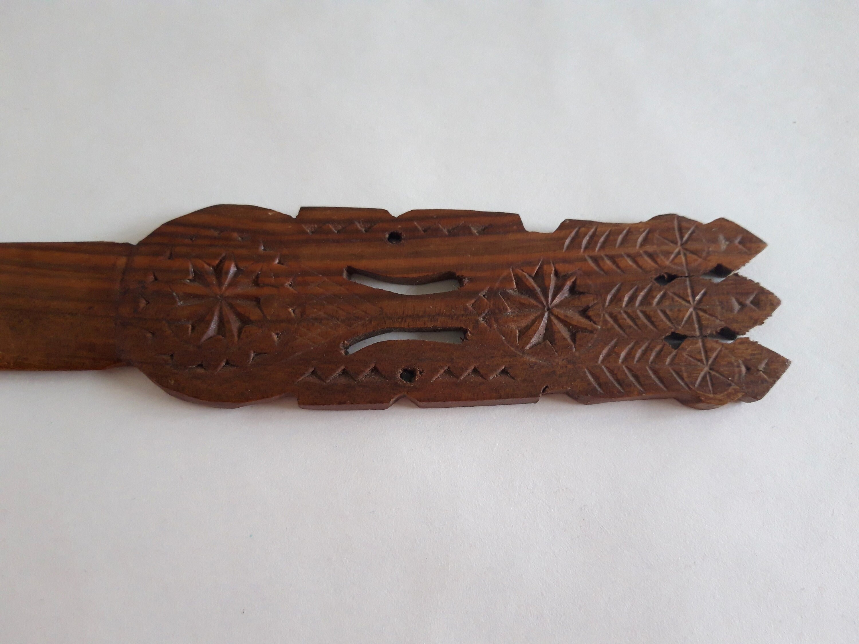 Antique letter opener Wooden letter opener Carved wooden - Etsy.de