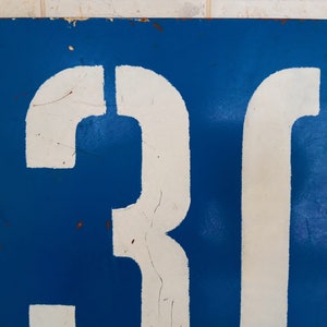 Vintage Sign 301, Door Number 301, Blue and White Metal Plate, Street ...