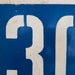Vintage Sign 301, Door Number 301, Blue and White Metal Plate, Street ...