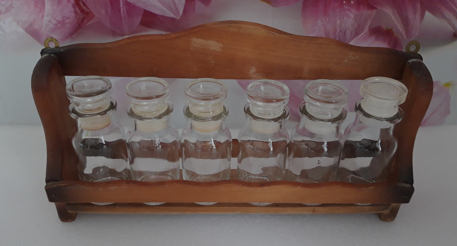 Vintage Wooden Spice Rack Wall Spice Rack Wooden Kitchen - Etsy