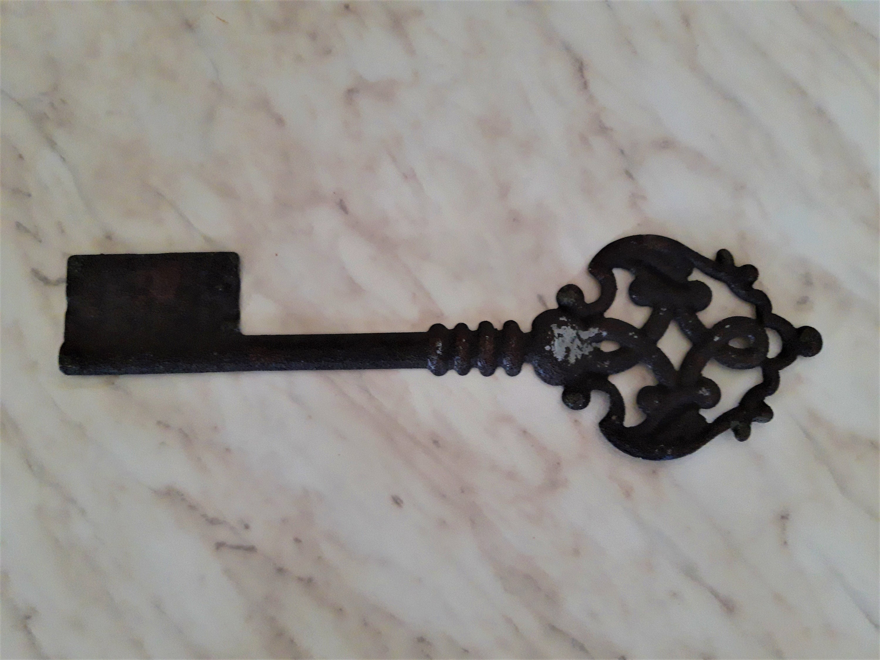 Vintage Large Decorative Metal Key, Wall Key, Metal Skeleton Key, Large ...