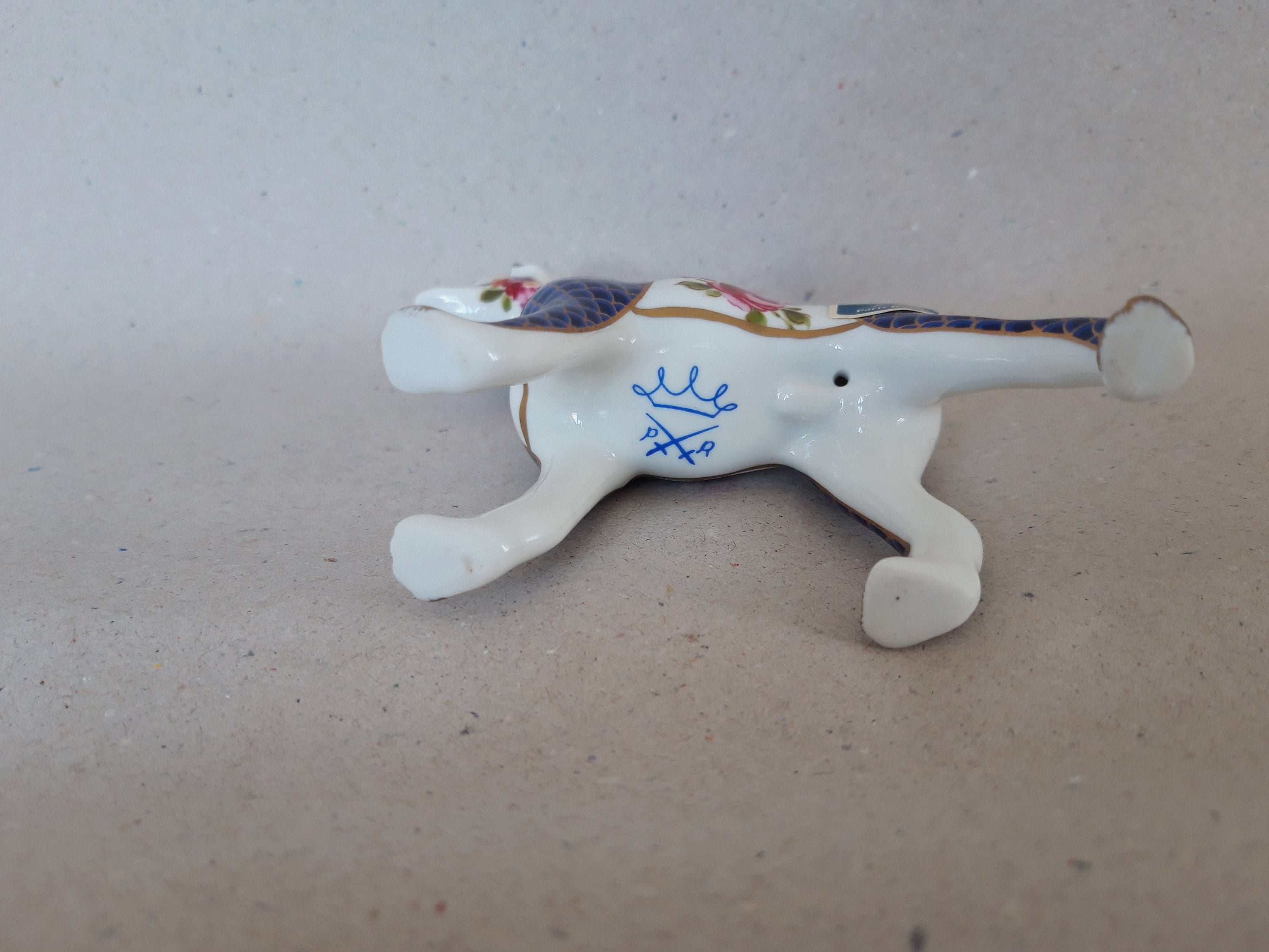 Vintage Porcelain Dog Hand Painted Porcelain Dog Ceramic Painted Dog ...