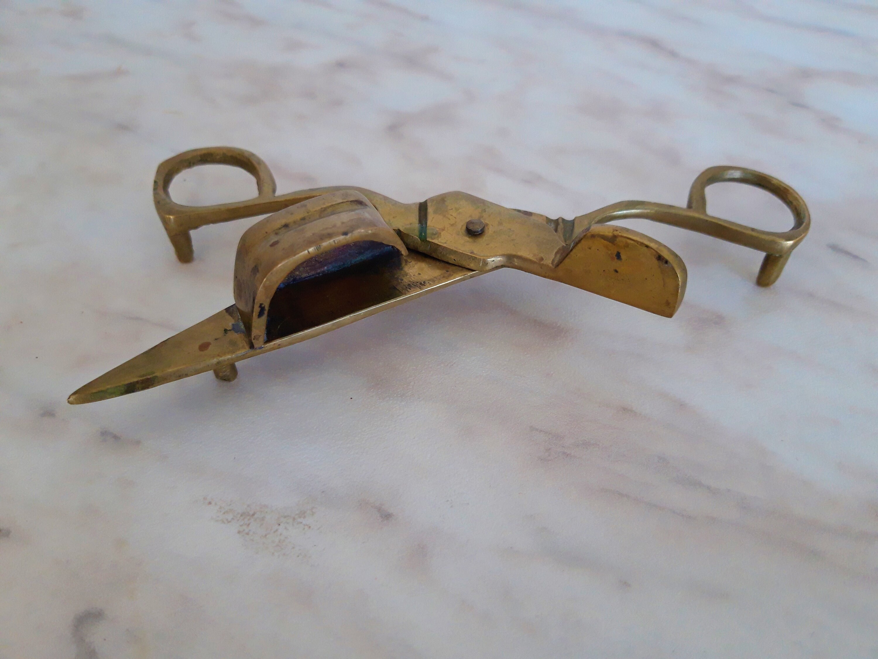 Vintage Brass Scissors for Extinguishing Candles, Antique Brass ...