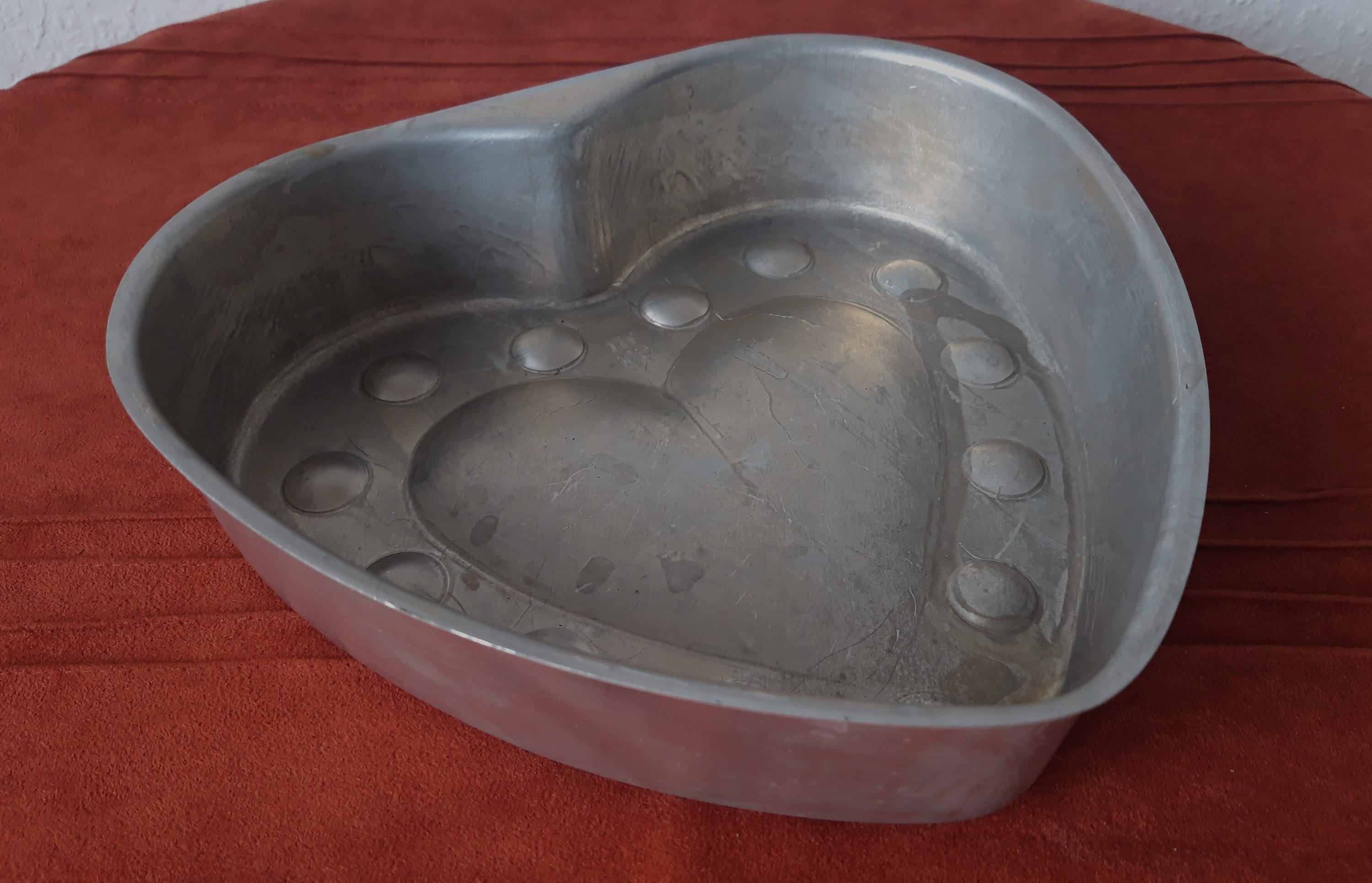 Vintage Aluminum Heart Cake Tin,baking Pan,aluminum Cake Tin,baking Tin ...