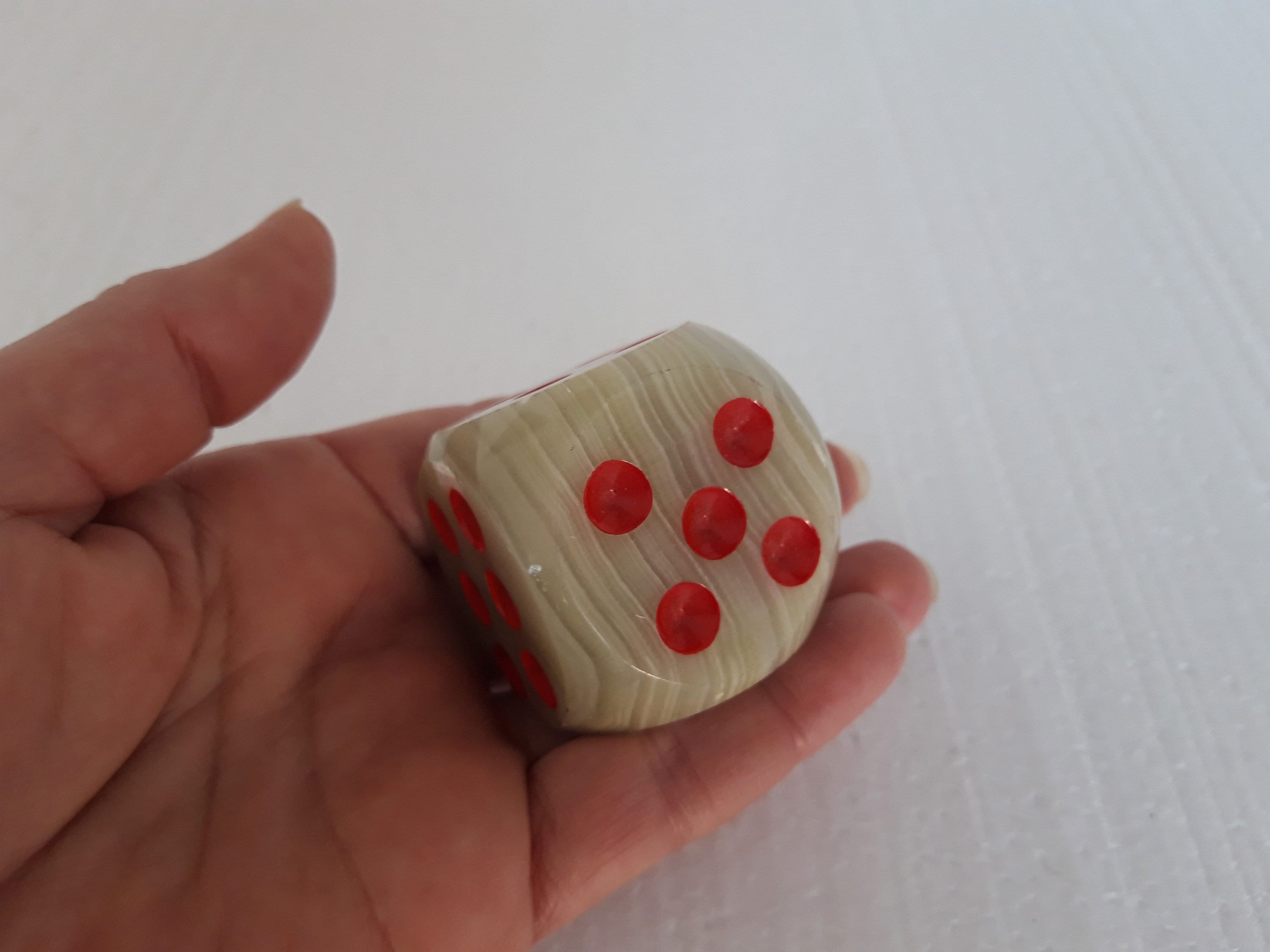 Vintage Handmade Onyx Dice, Large Playing Dice - Etsy