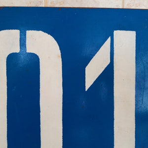 Vintage Sign 301, Door Number 301, Blue and White Metal Plate, Street ...