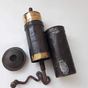 Antique Brass Mill, Vintage Mill, Hand Mill, Old Mill, Retro Kitchen ...