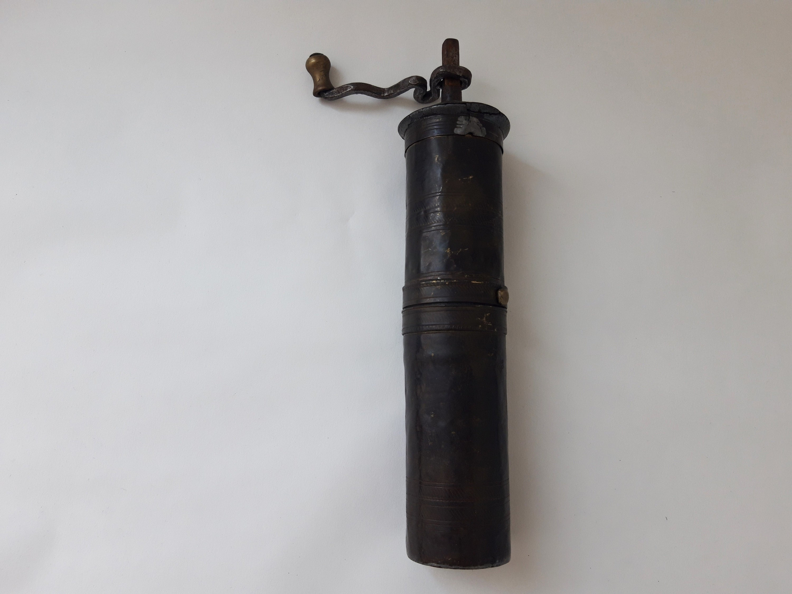 Antique Brass Mill, Vintage Mill, Hand Mill, Old Mill, Retro Kitchen ...