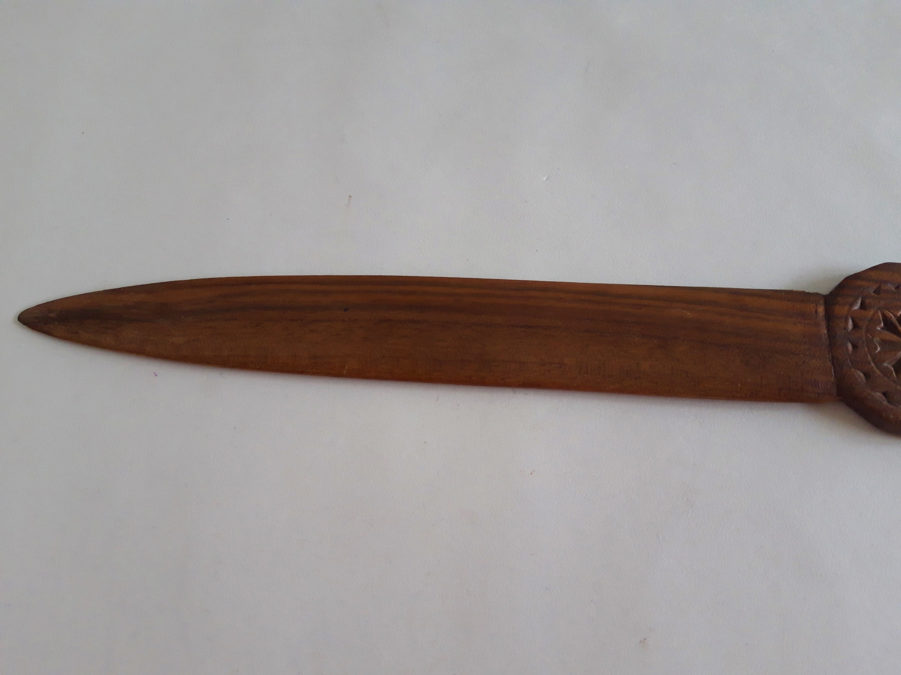 Antique letter opener Wooden letter opener Carved wooden - Etsy.de