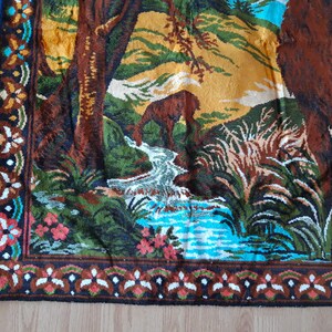 Vintage Large Velvet Tapestry 65" X 46", Plush Tapestry - Etsy
