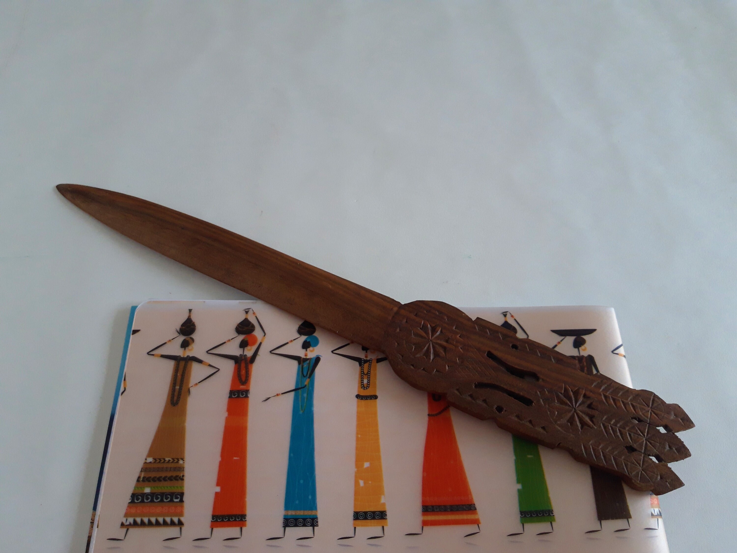 Antique letter opener Wooden letter opener Carved wooden - Etsy.de