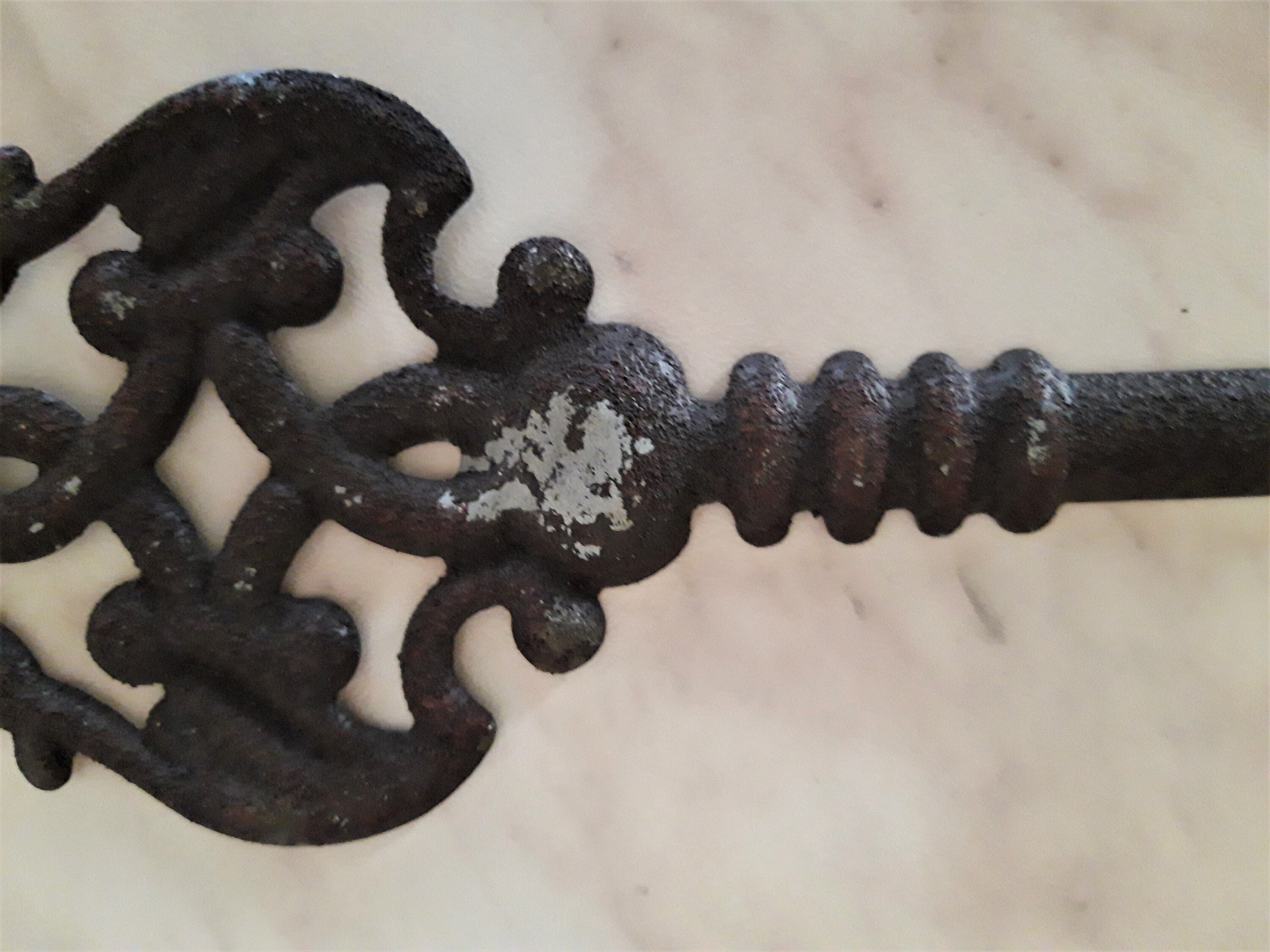 Vintage Large Decorative Metal Key, Wall Key, Metal Skeleton Key, Large ...