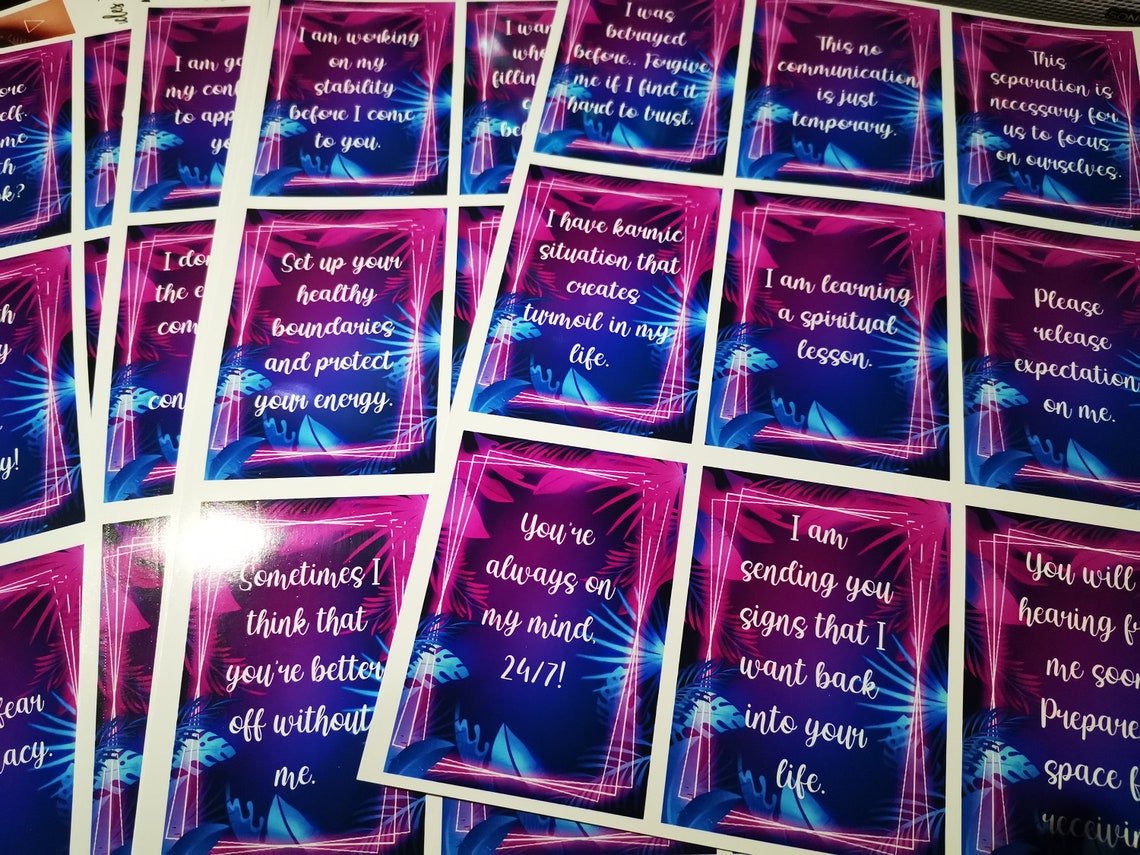 PRINTABLE ORACLE DECK: Unsaid Feelings of Love Vol. 2 | Etsy