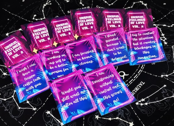 PRINTABLE ORACLE DECK: Unsaid Feelings of Love Vol. 2 | Etsy