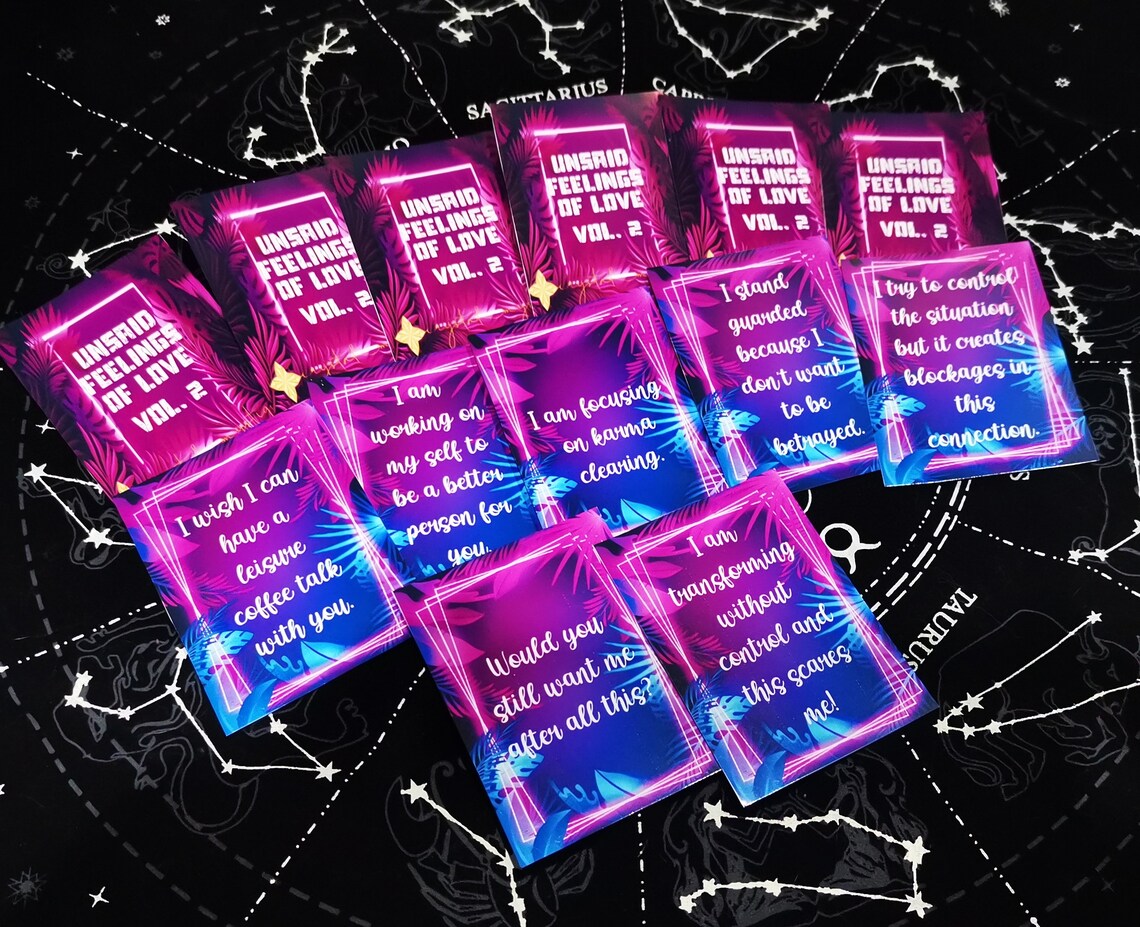 PRINTABLE ORACLE DECK: Unsaid Feelings of Love Vol. 2 | Etsy