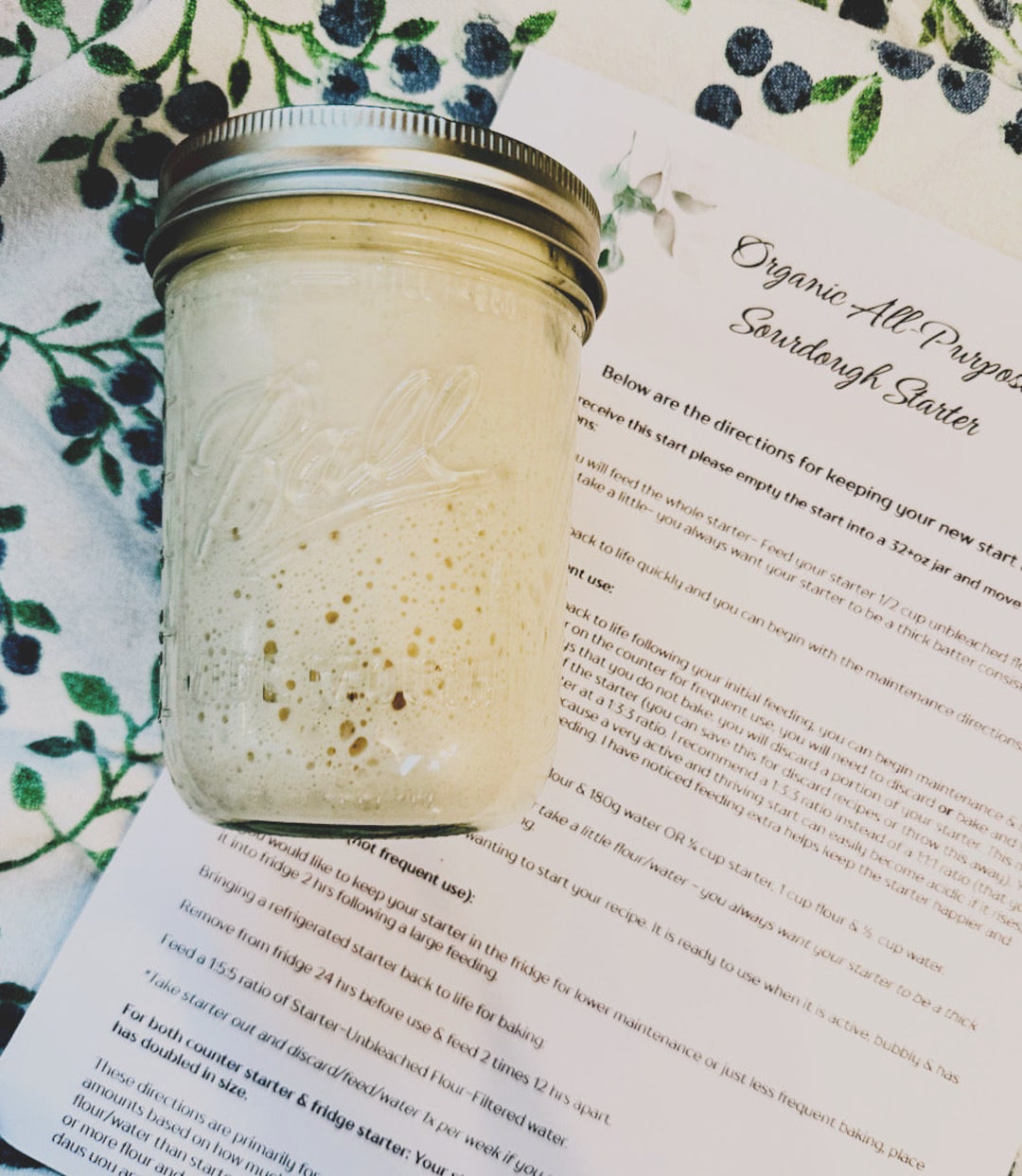 FRESH Organic Live Sourdough Starter - Etsy