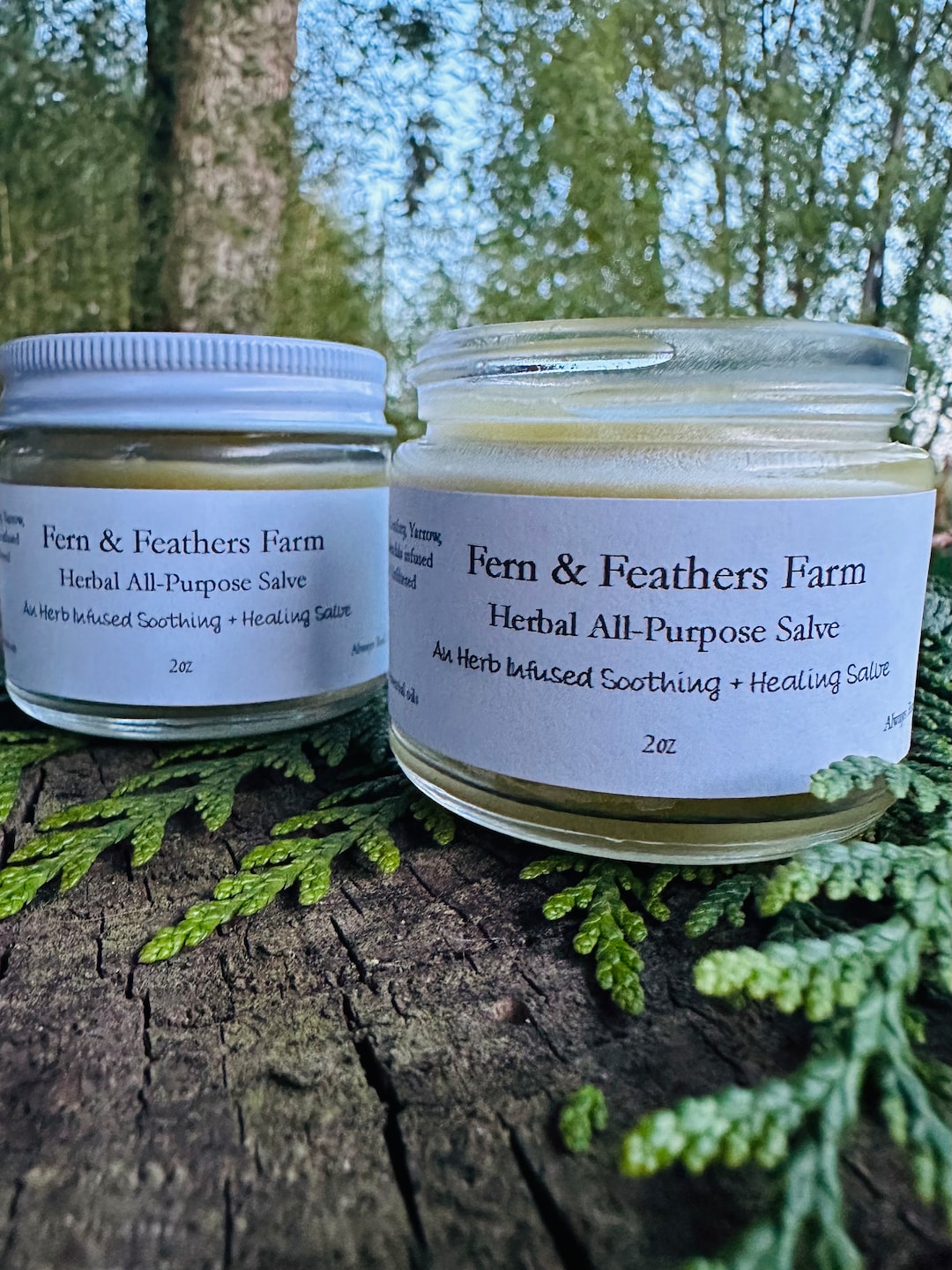 Herbal Healing Salve Comfrey, Plantain, Yarrow, Calendula 2oz - Etsy