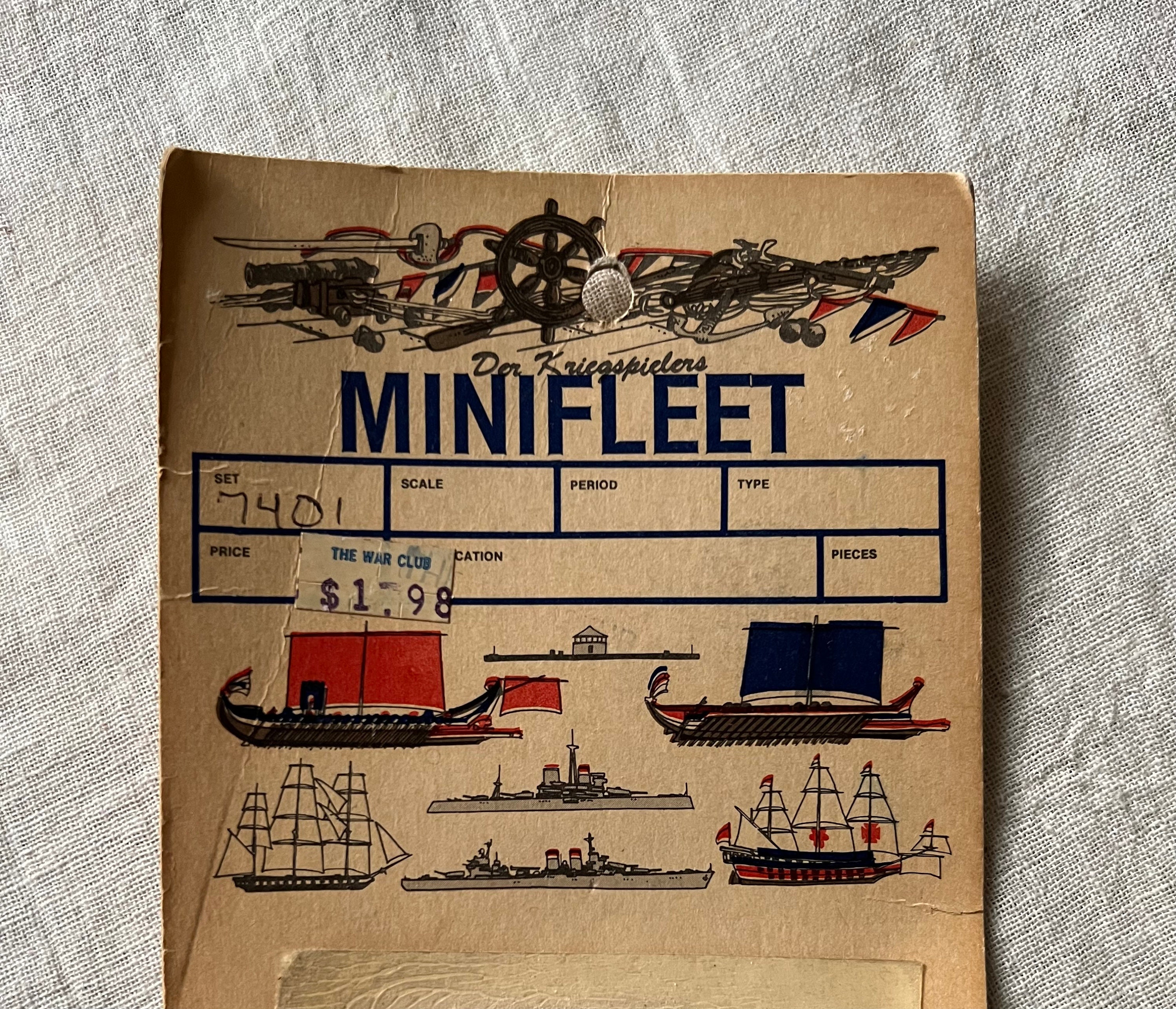Vintage Naval Soldiers Miniatures, 1975 Der Kriegspielers Minifleet ...