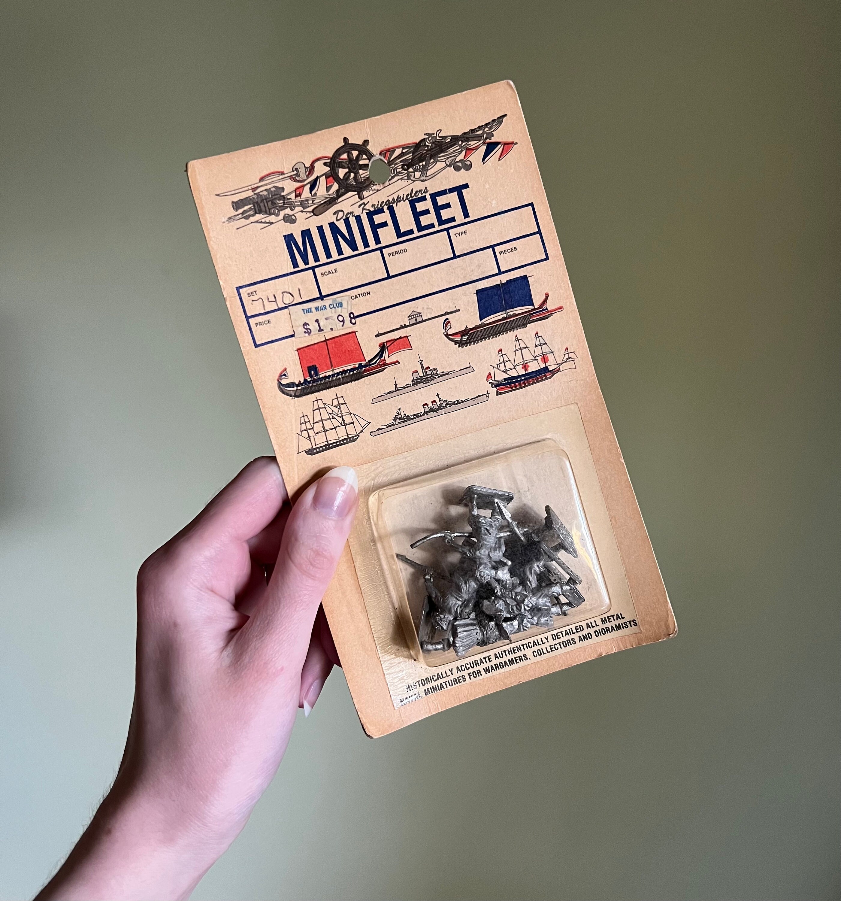 Vintage Naval Soldiers Miniatures, 1975 Der Kriegspielers Minifleet ...