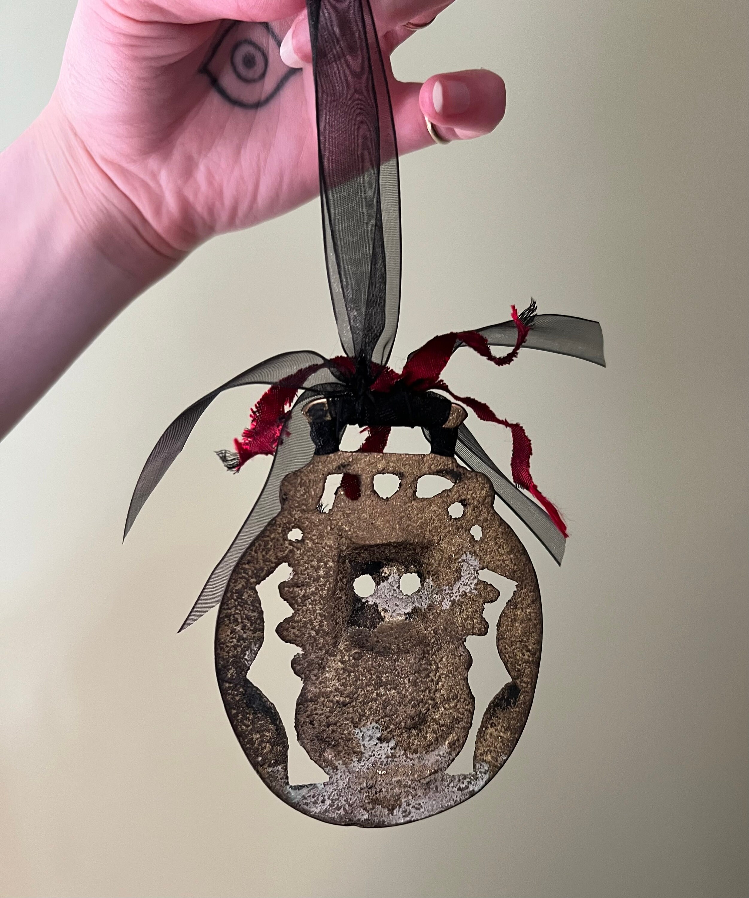 Medieval Hellmouth Talisman, Gothic Antique Brass Ornament - Etsy