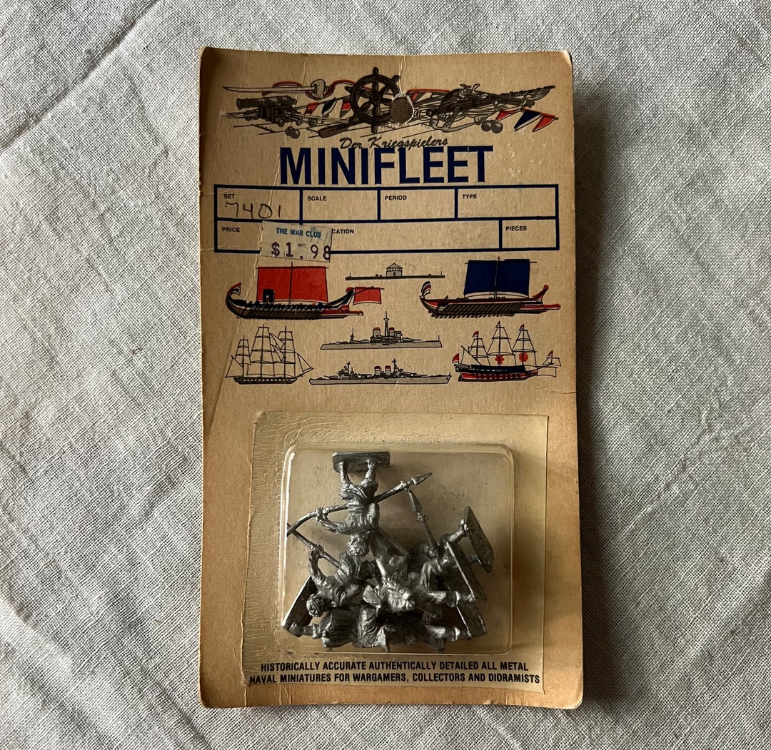 Vintage Naval Soldiers Miniatures, 1975 Der Kriegspielers Minifleet ...