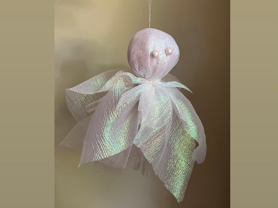 Pearl the Ghost Poppet, Handmade Vintage Halloween Decor - Etsy