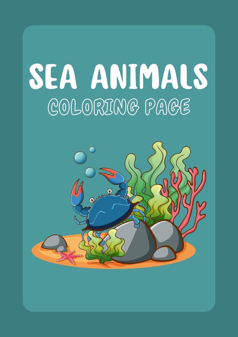 Fun Animal Coloring Book, Coloring Book, Kids Coloring Book, Coloring ...