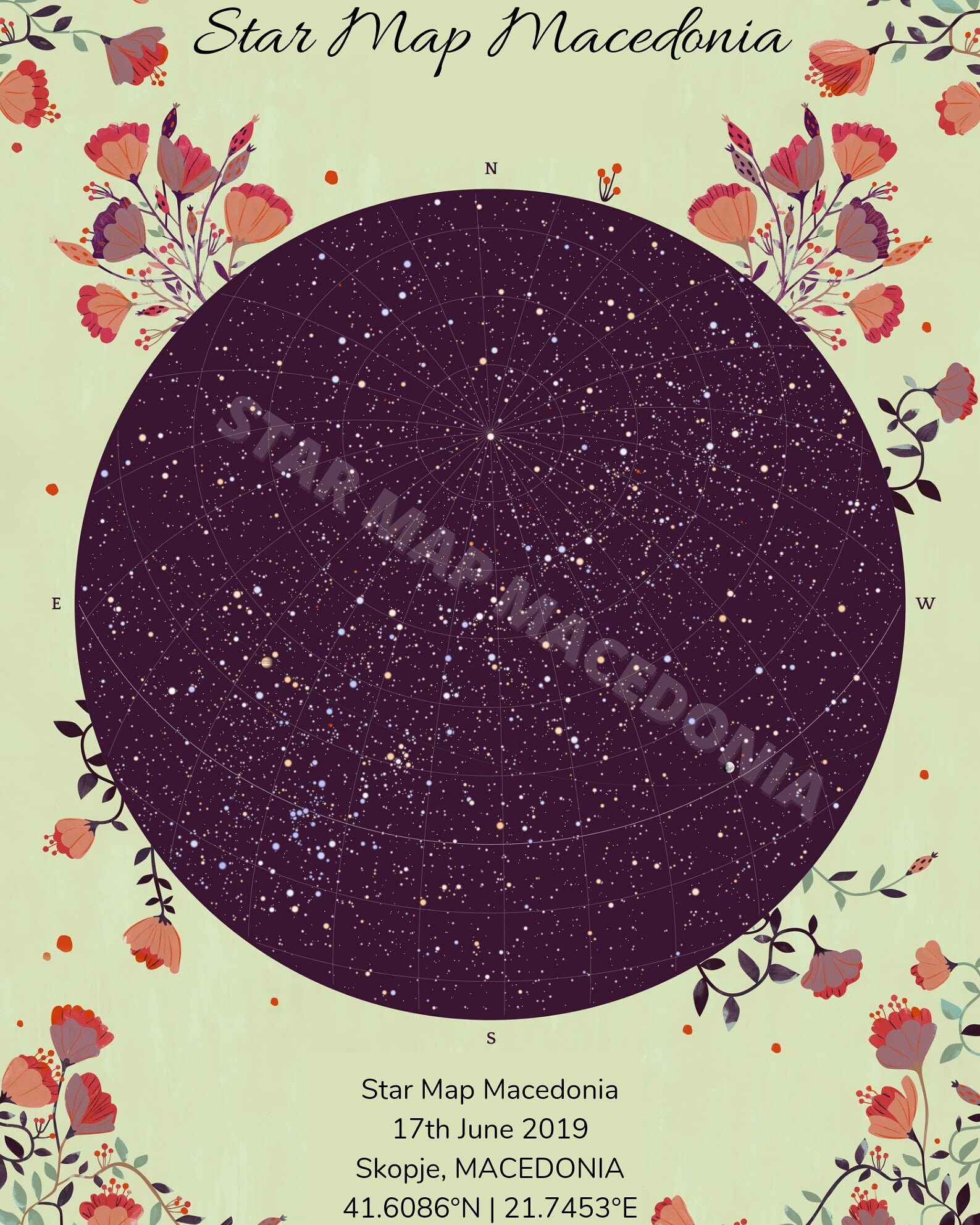 Personalized Star Map - Etsy