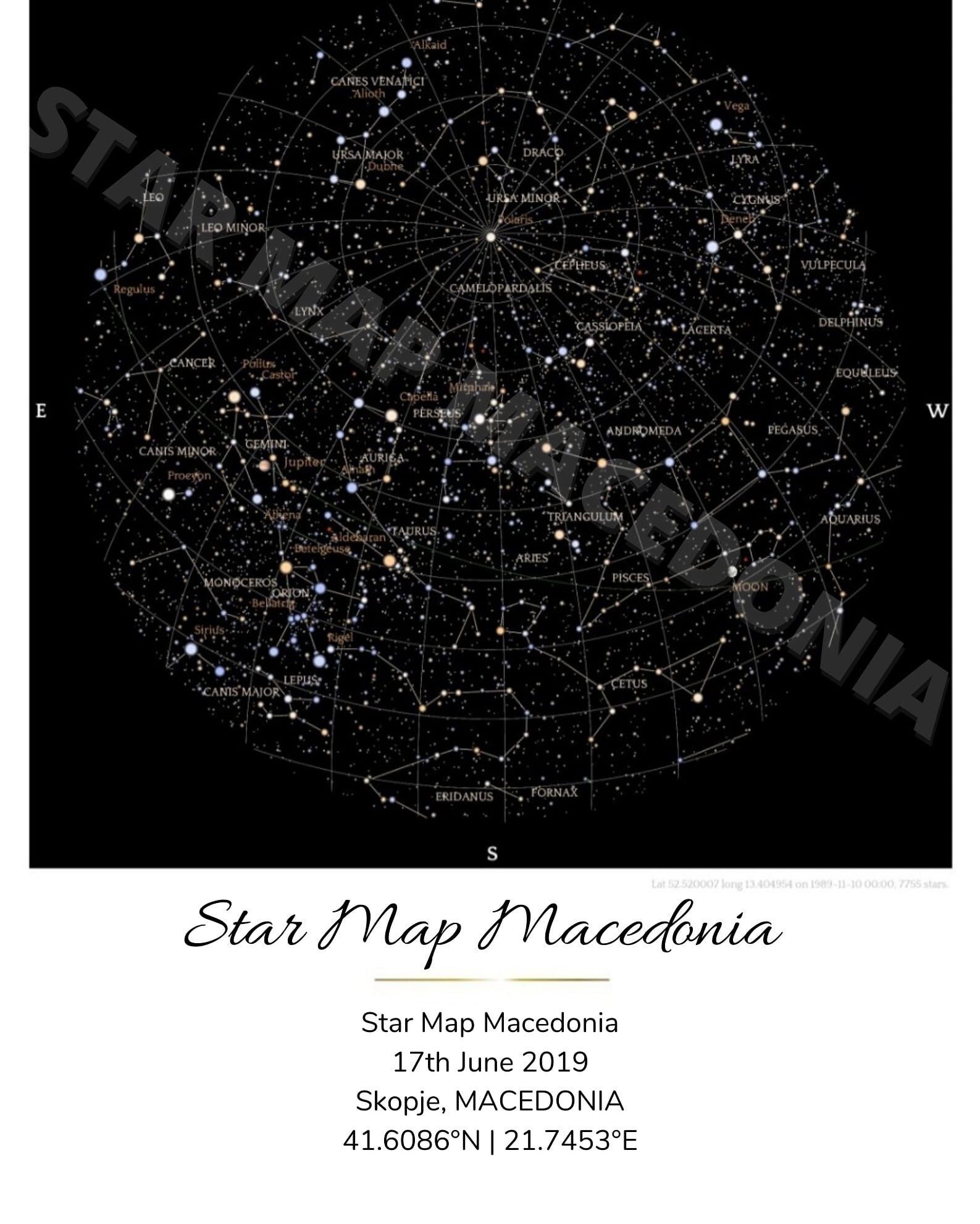 Personalized Star Map - Etsy